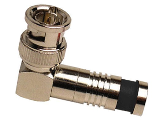 Platinum Tools 18041RA BNC RG59 Right Angle Compression Connector