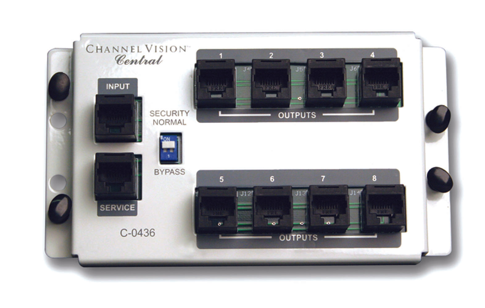 Channel Vision C-0436 RJ45 4 in - 8 out Telecom Distribution